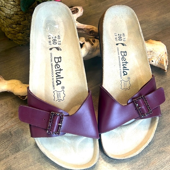 Birkenstock | Shoes | Nwt Birkenstock Batula Maroon Sandal | Poshmark